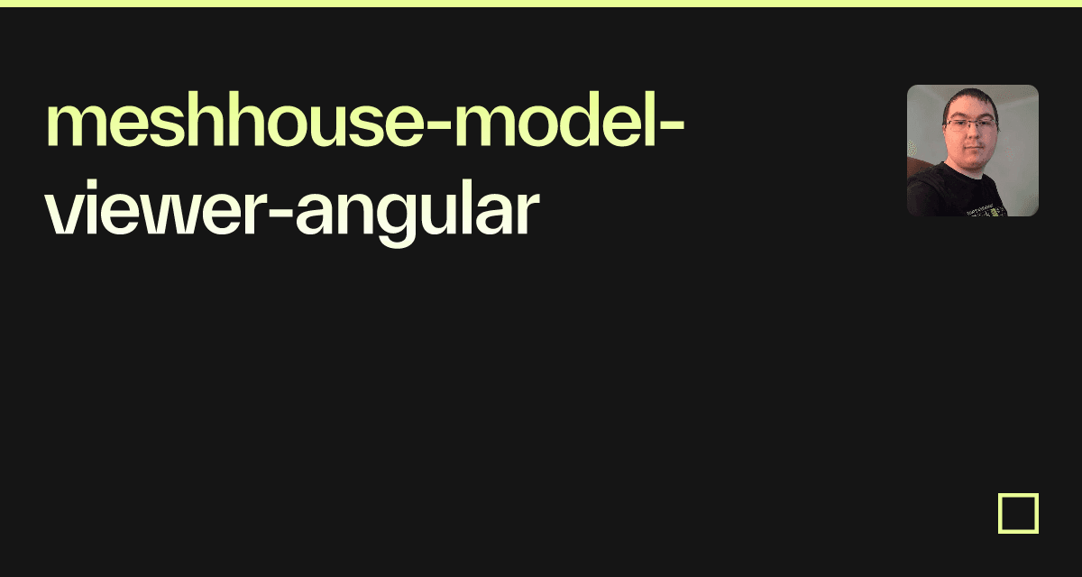 meshhouse-model-viewer-angular - Codesandbox