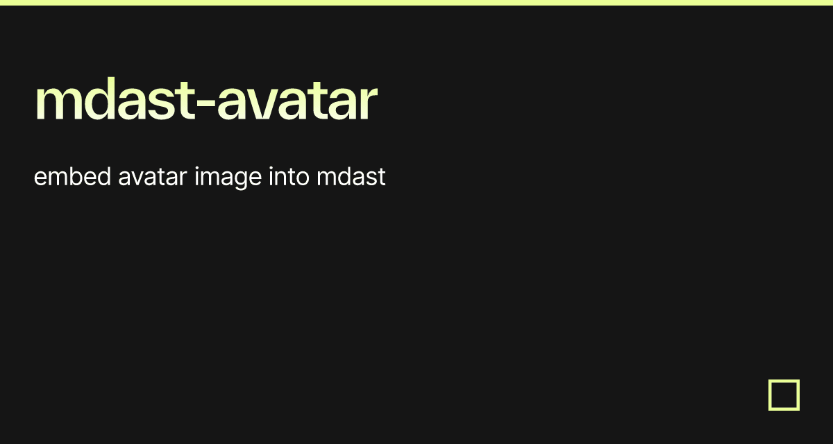 mdast-avatar - Codesandbox