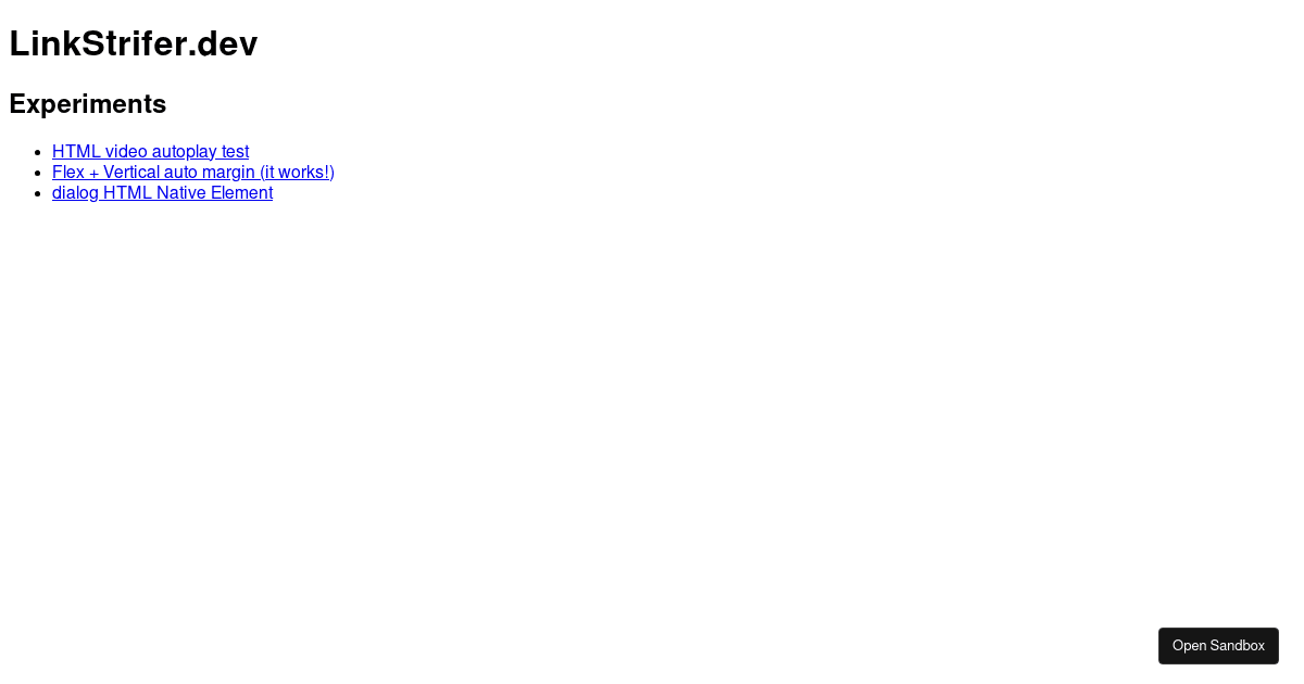 strifer.dev - Codesandbox