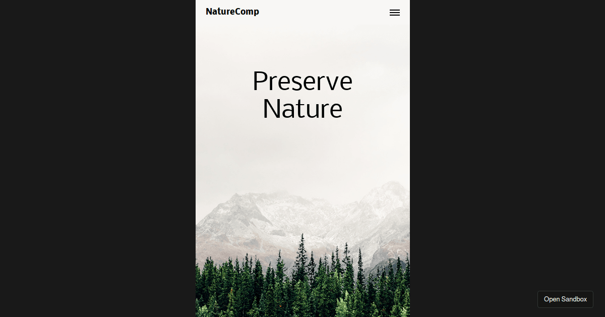 mountains-parallax - Codesandbox