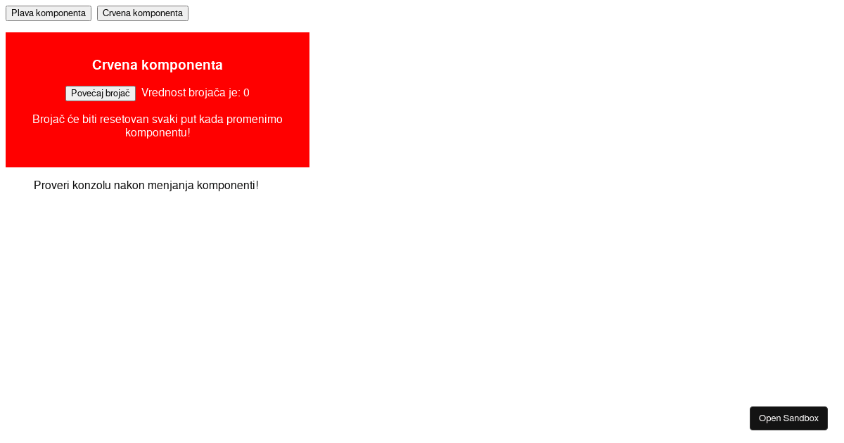 Component life cycle - Codesandbox