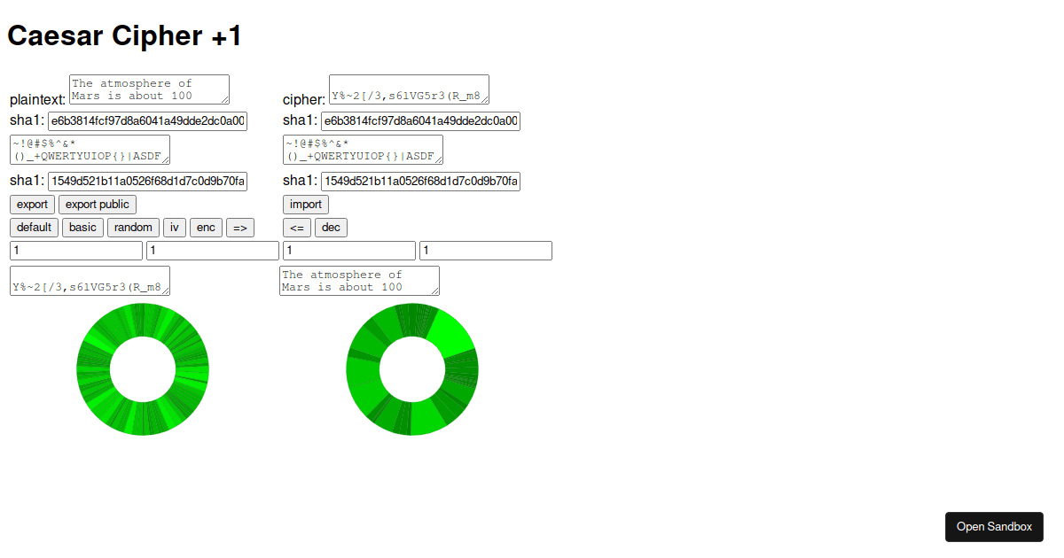 caesar-cipher-plus-one - Codesandbox