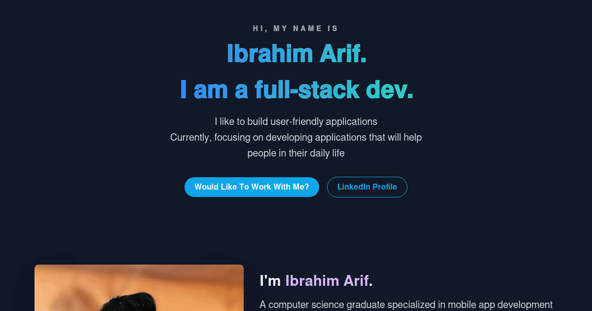 portfolio-ibrahim - Codesandbox