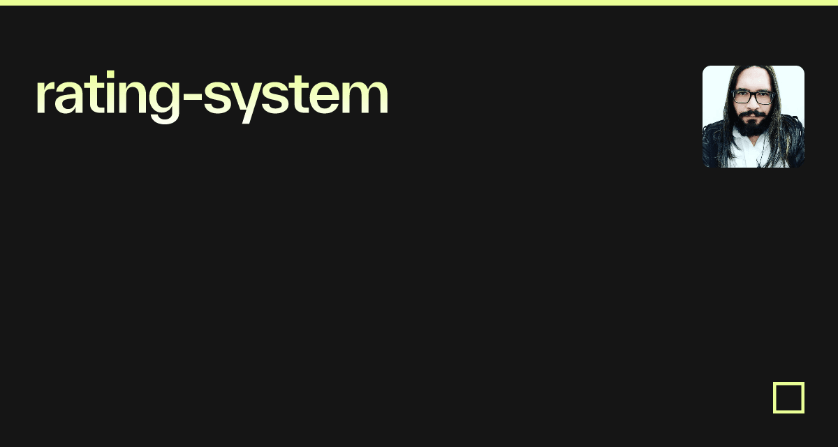 rating-system - Codesandbox