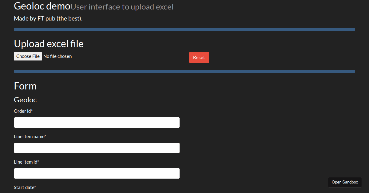 Geoloc - Codesandbox