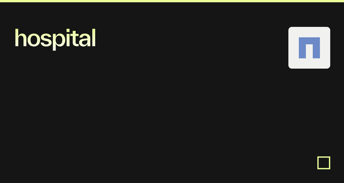 hospital - Codesandbox