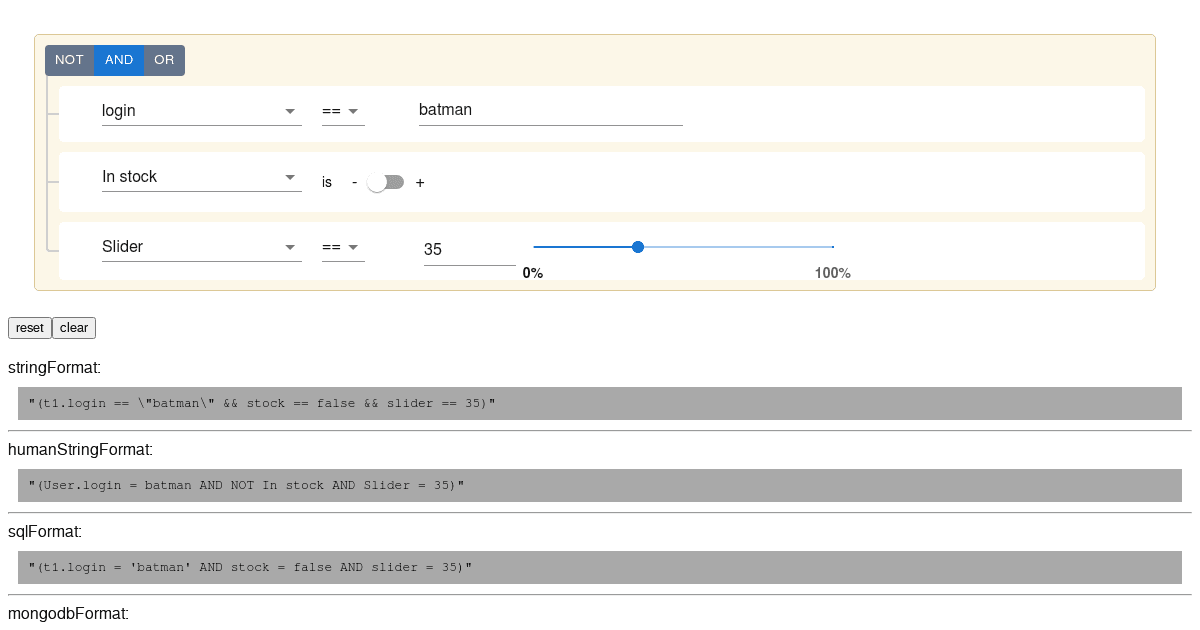 @react-awesome-query-builder/sandbox - Codesandbox