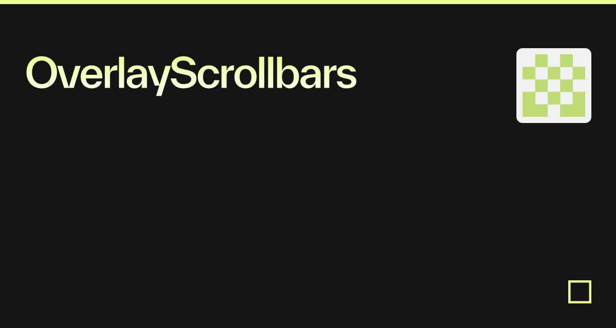 OverlayScrollbars - Codesandbox