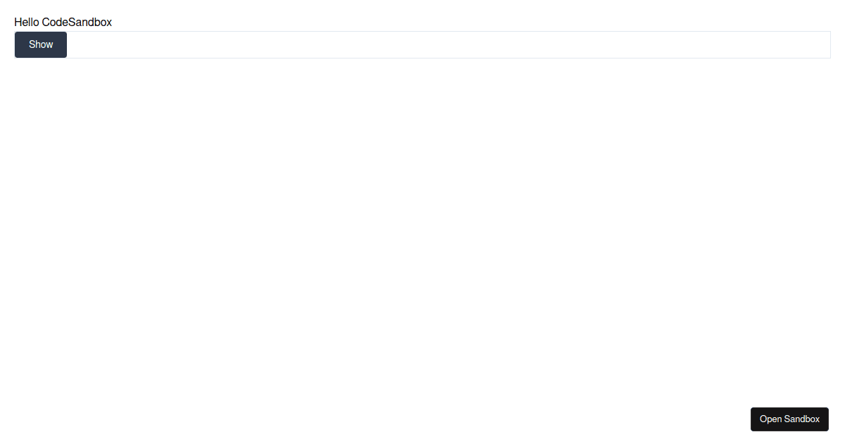 React Tailwind Codesandbox