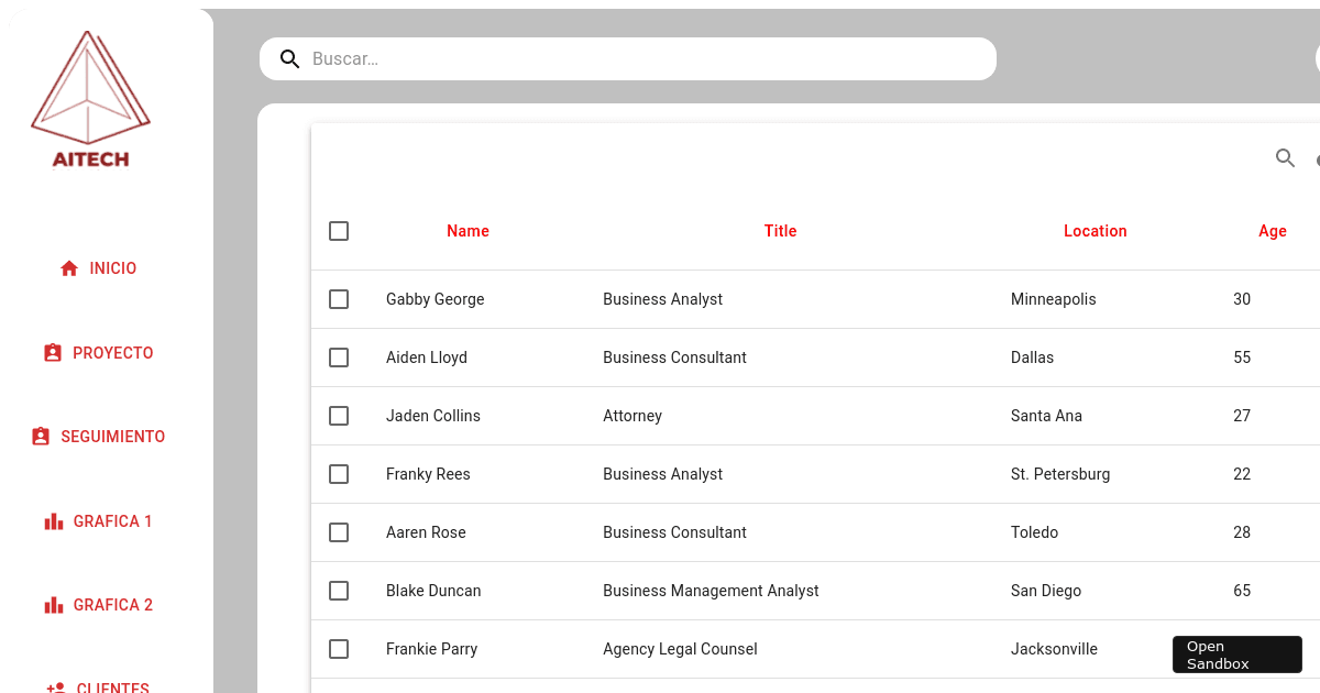 plataforma aitech - Codesandbox