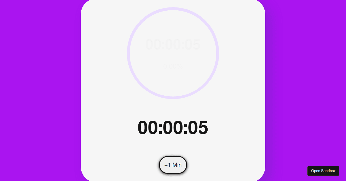 Timer - Codesandbox
