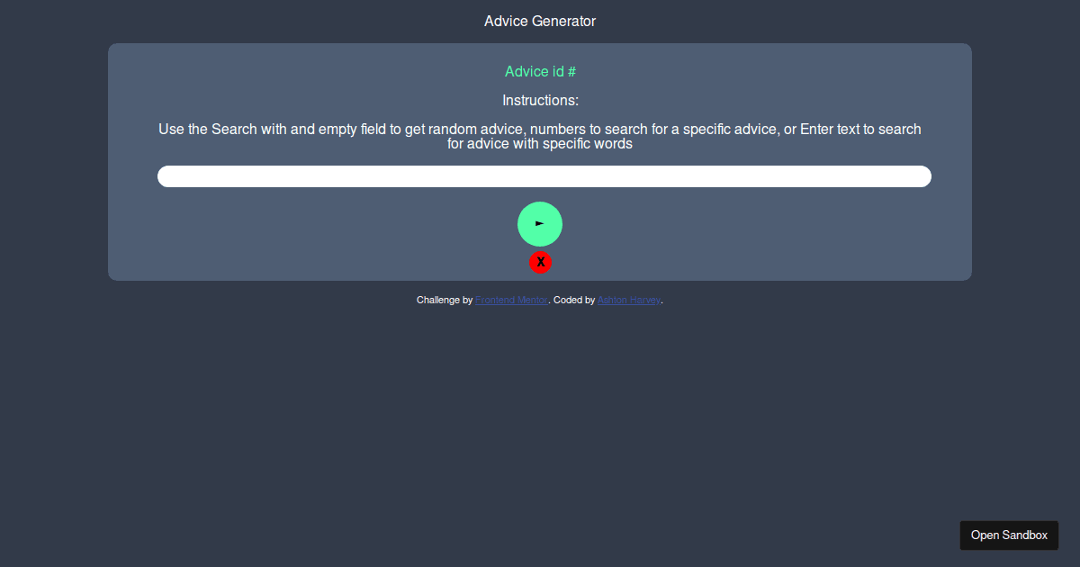 advice-generator-app - Codesandbox