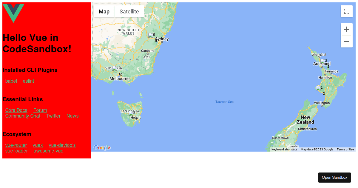 Google_Map_Vue - Codesandbox