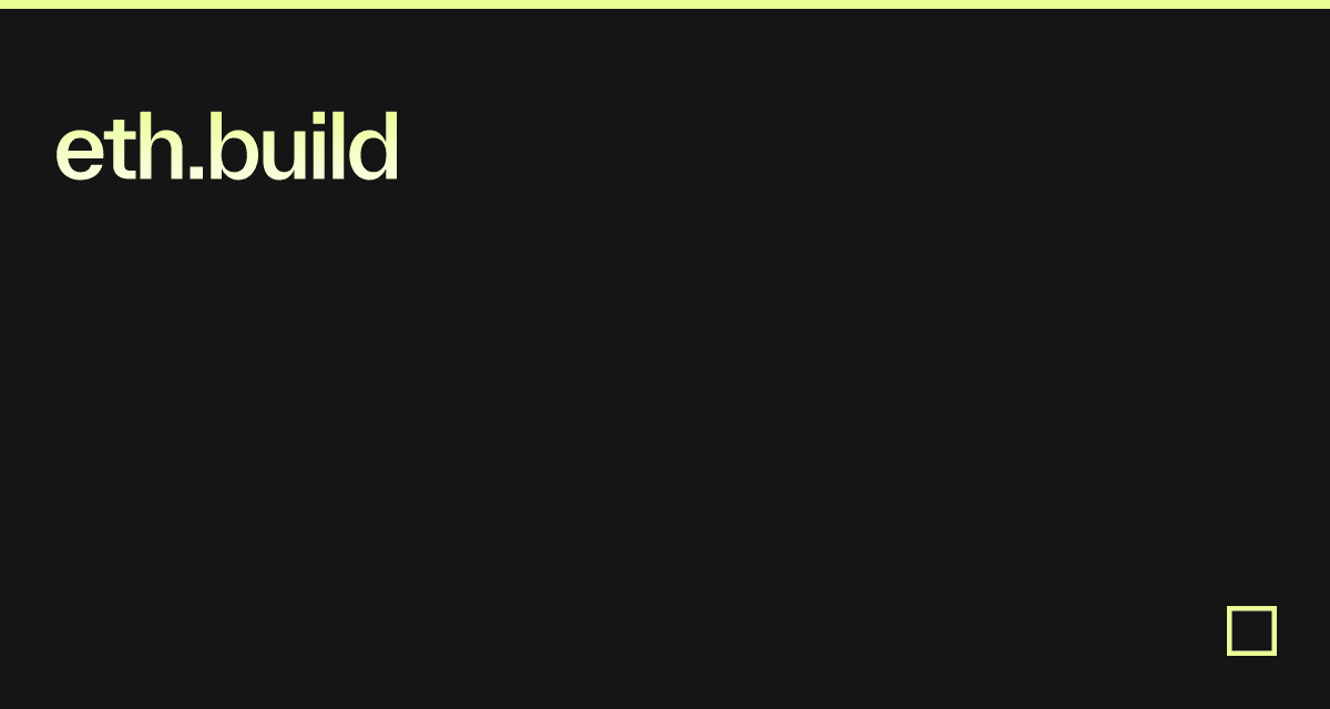 eth.build - Codesandbox