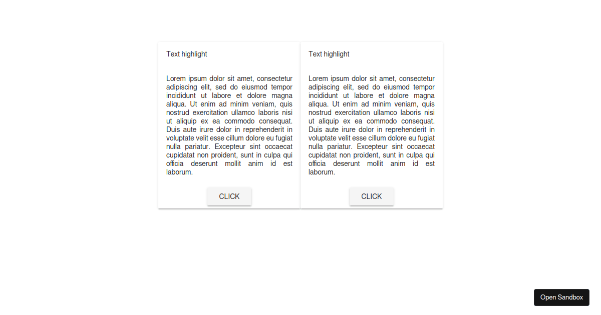 Text Highlighting - Codesandbox