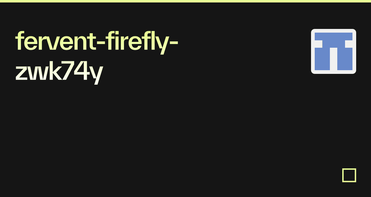 fervent-firefly-zwk74y - Codesandbox