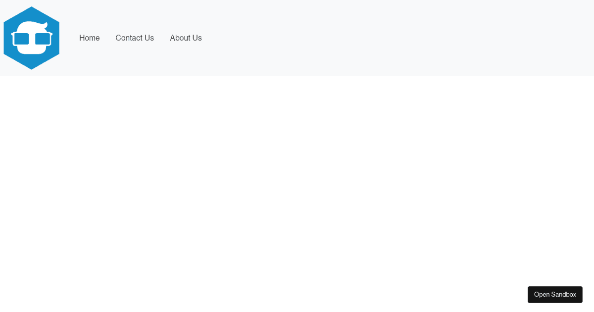 Bootstrap Navbar With React - Codesandbox