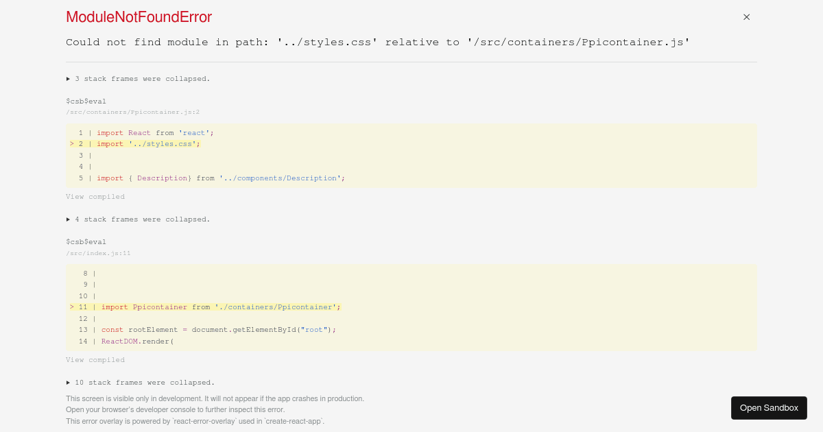 Smart Menu React Codesandbox
