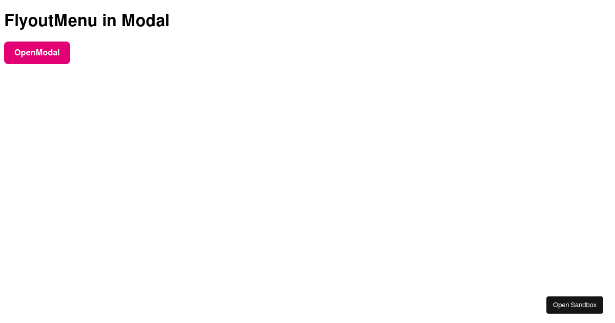 FlyOutMenu_Modal_Transform - Codesandbox