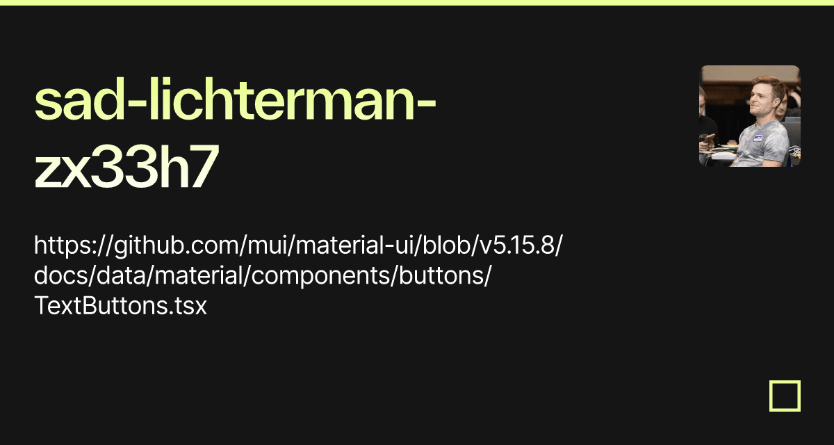 sad-lichterman-zx33h7 - Codesandbox