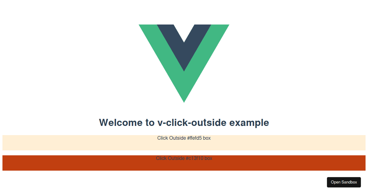 v-click-outside - Codesandbox