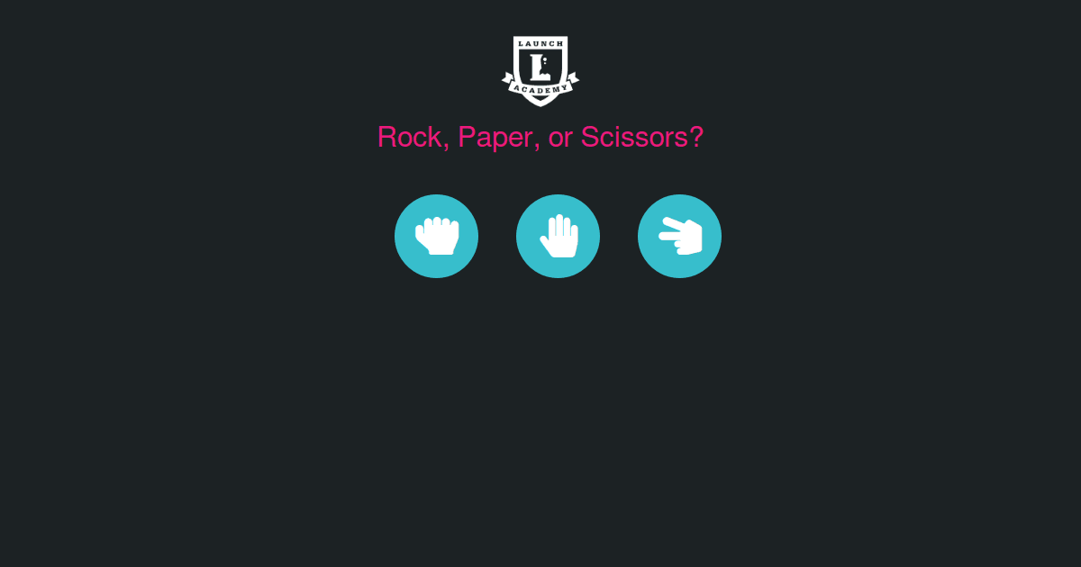 Rock Paper Scissors - Starting Code - Codesandbox