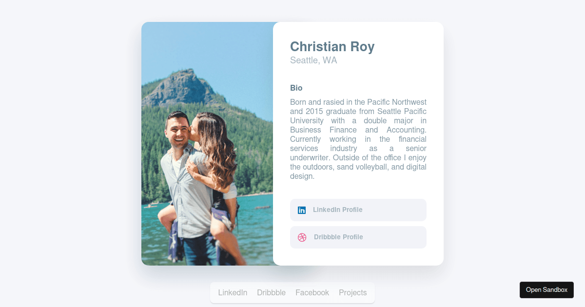Personal-Website - Codesandbox