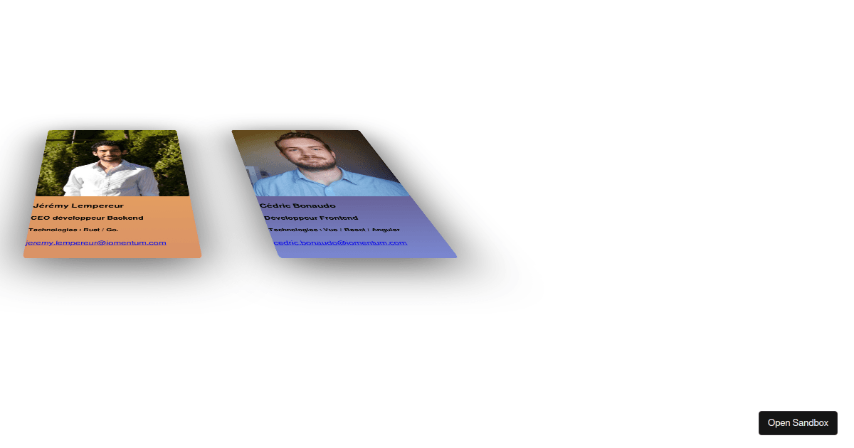 3D CSS - Codesandbox