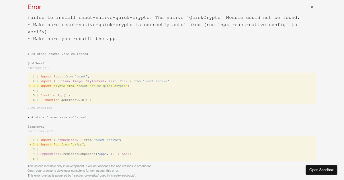 Ecdh Algorithm React Native Forked Codesandbox