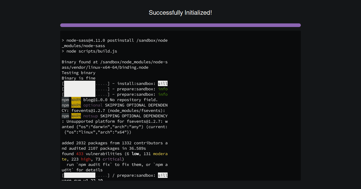 Blog Codesandbox