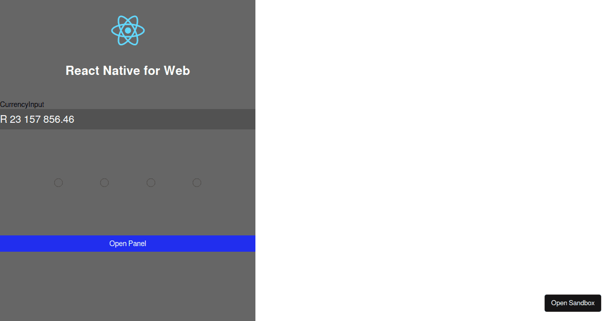 react-native-fintech - Codesandbox