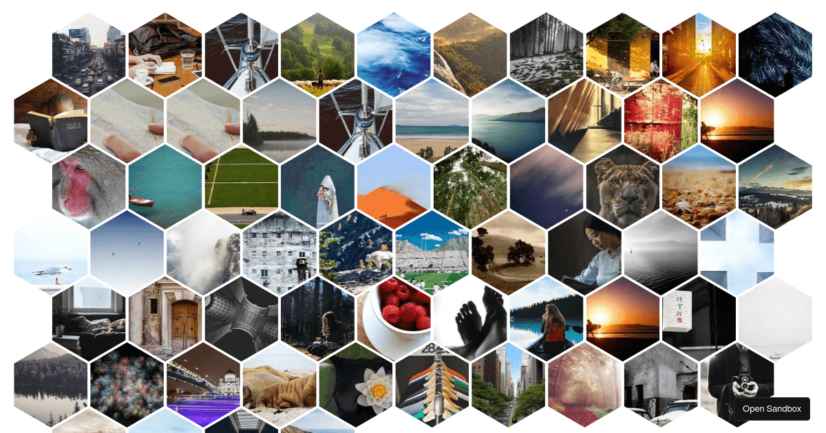 react-honeycomb-responsive-example (forked) - Codesandbox