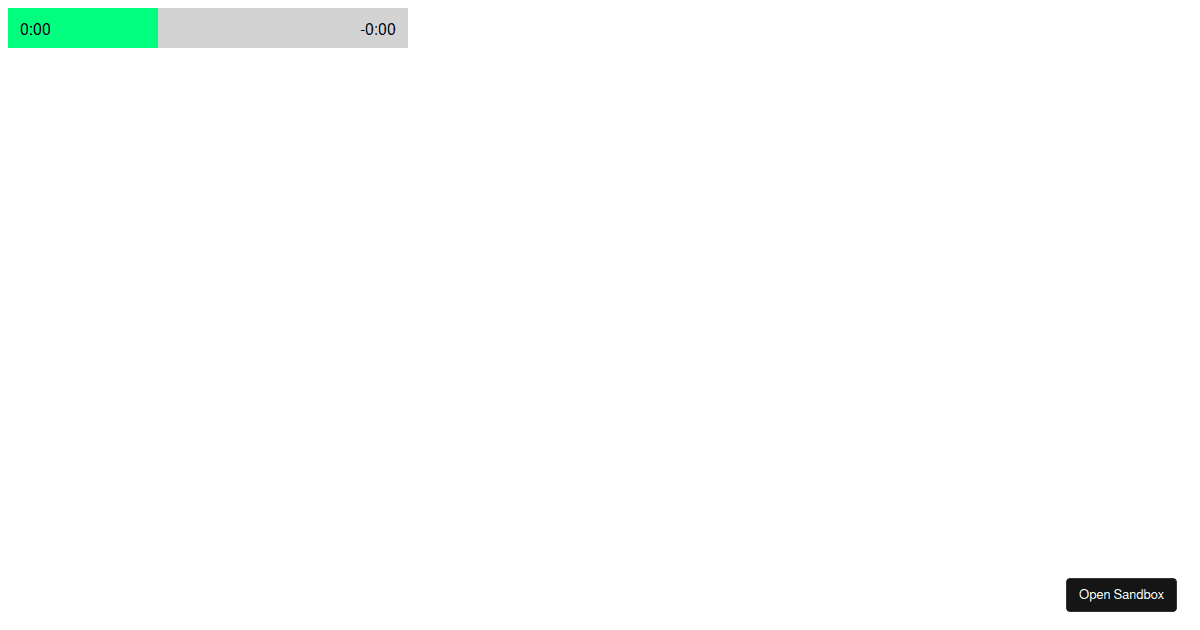 progress bar test with spring - Codesandbox