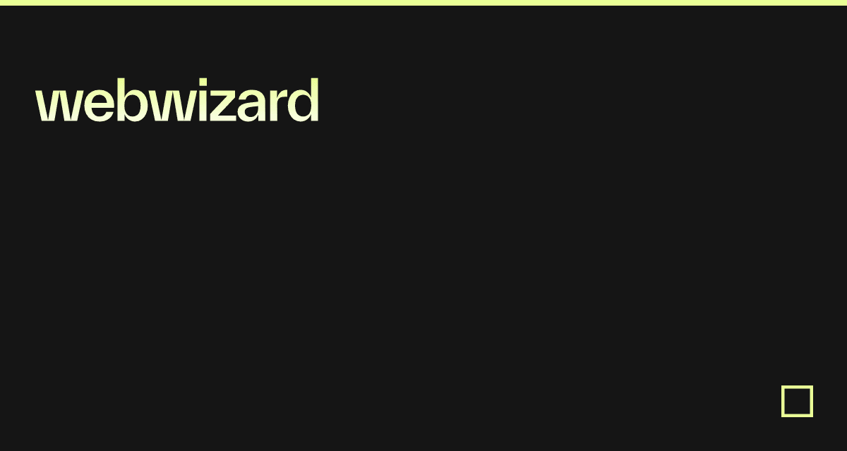 webwizard - Codesandbox