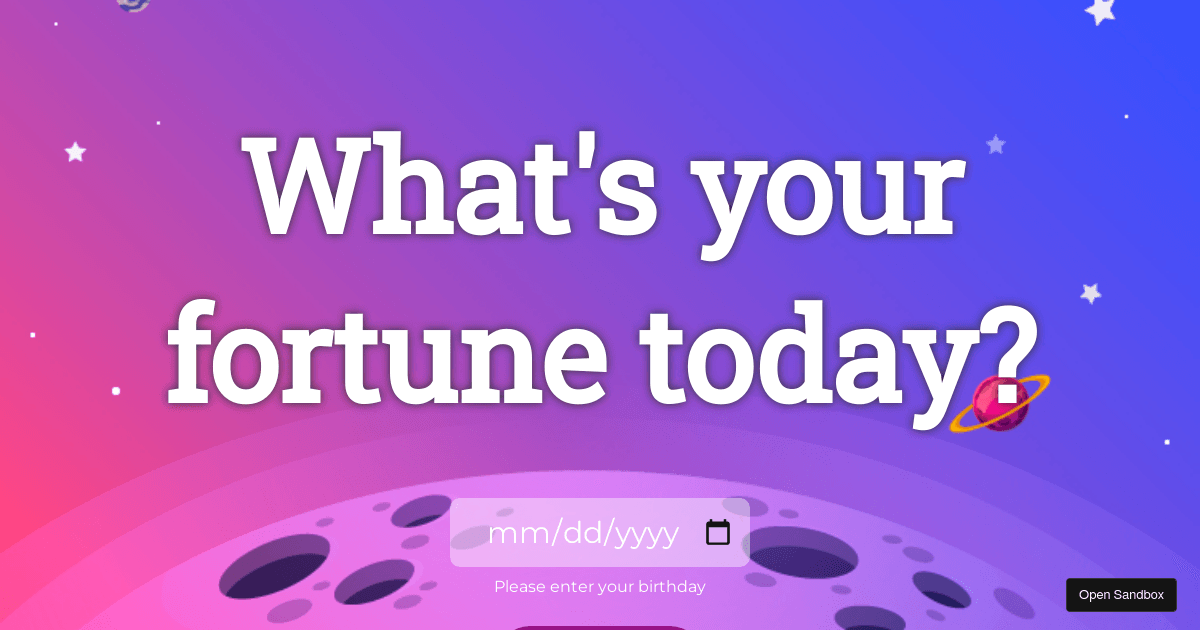 helen-choi/fortune-teller - Codesandbox